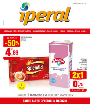 Volantino Iperal a Milano: offerte e orari